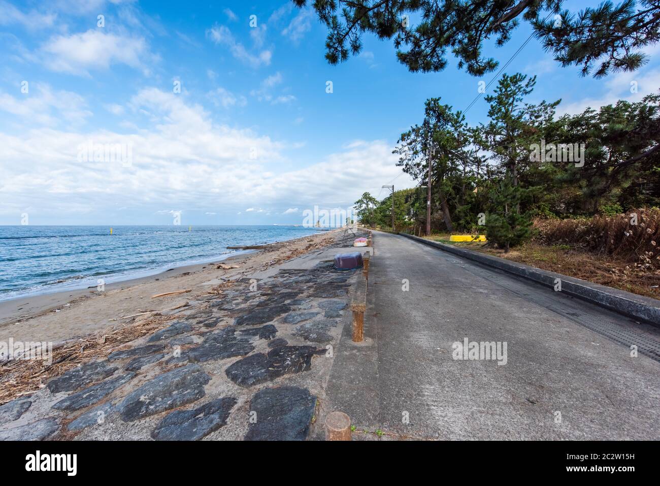Toyama Bay is a bay located on the Amaharashi Coast,Onnaiwa Rock is a ...
