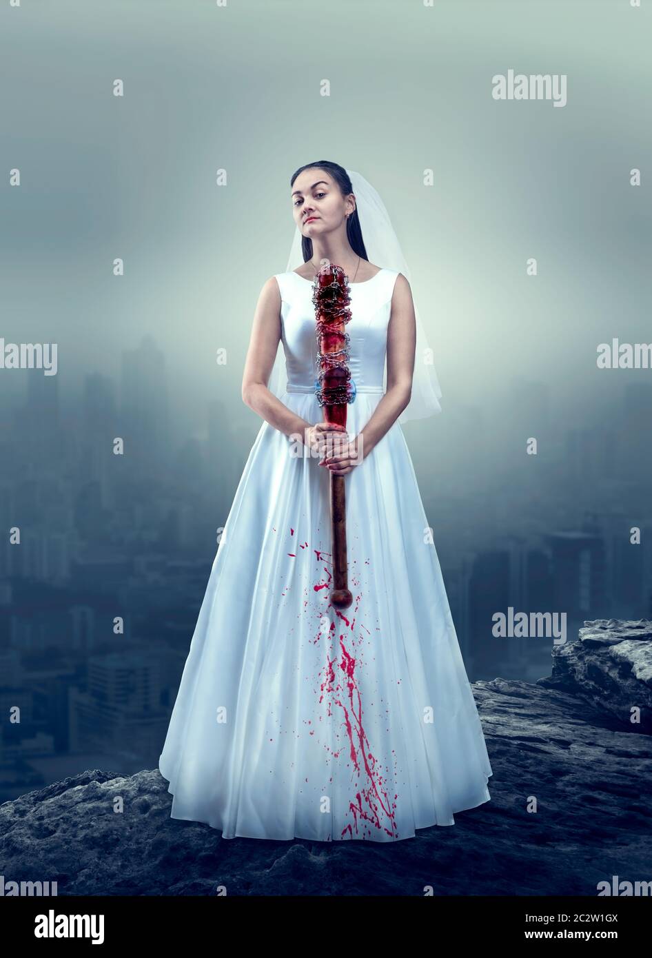Female bloody bride wedding hi-res stock photography and images - Alamy