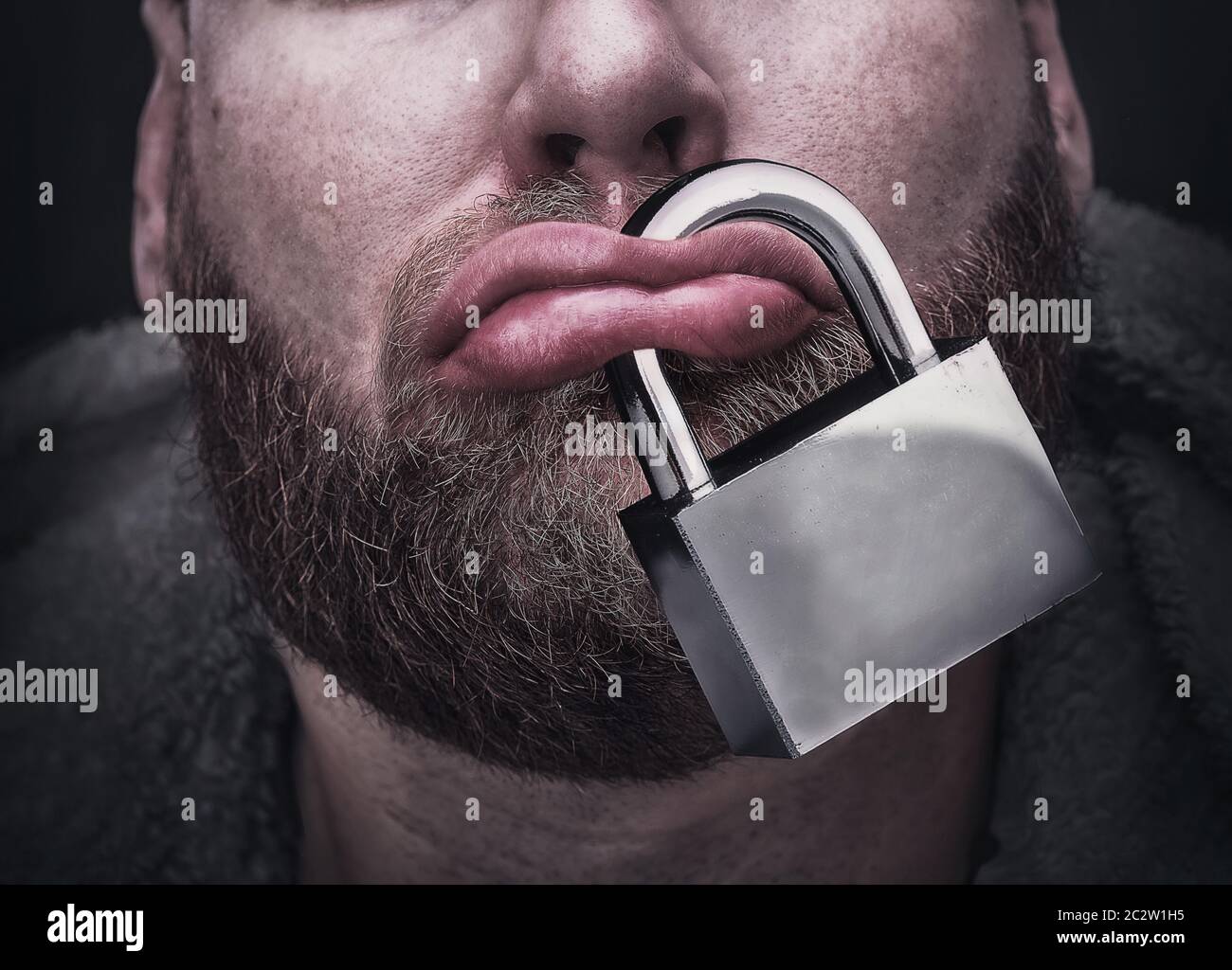 Close up shot male lips hi-res stock photography and images - Alamy