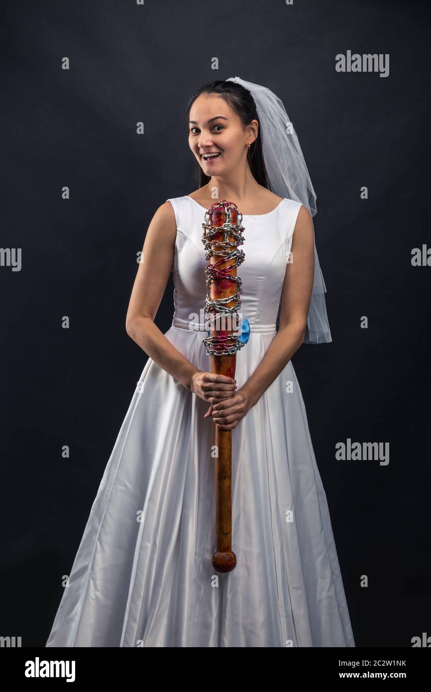 Female bloody bride wedding hi-res stock photography and images - Alamy