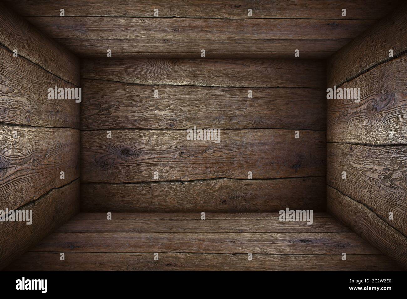 Inside the old wooden box Stock Photo - Alamy