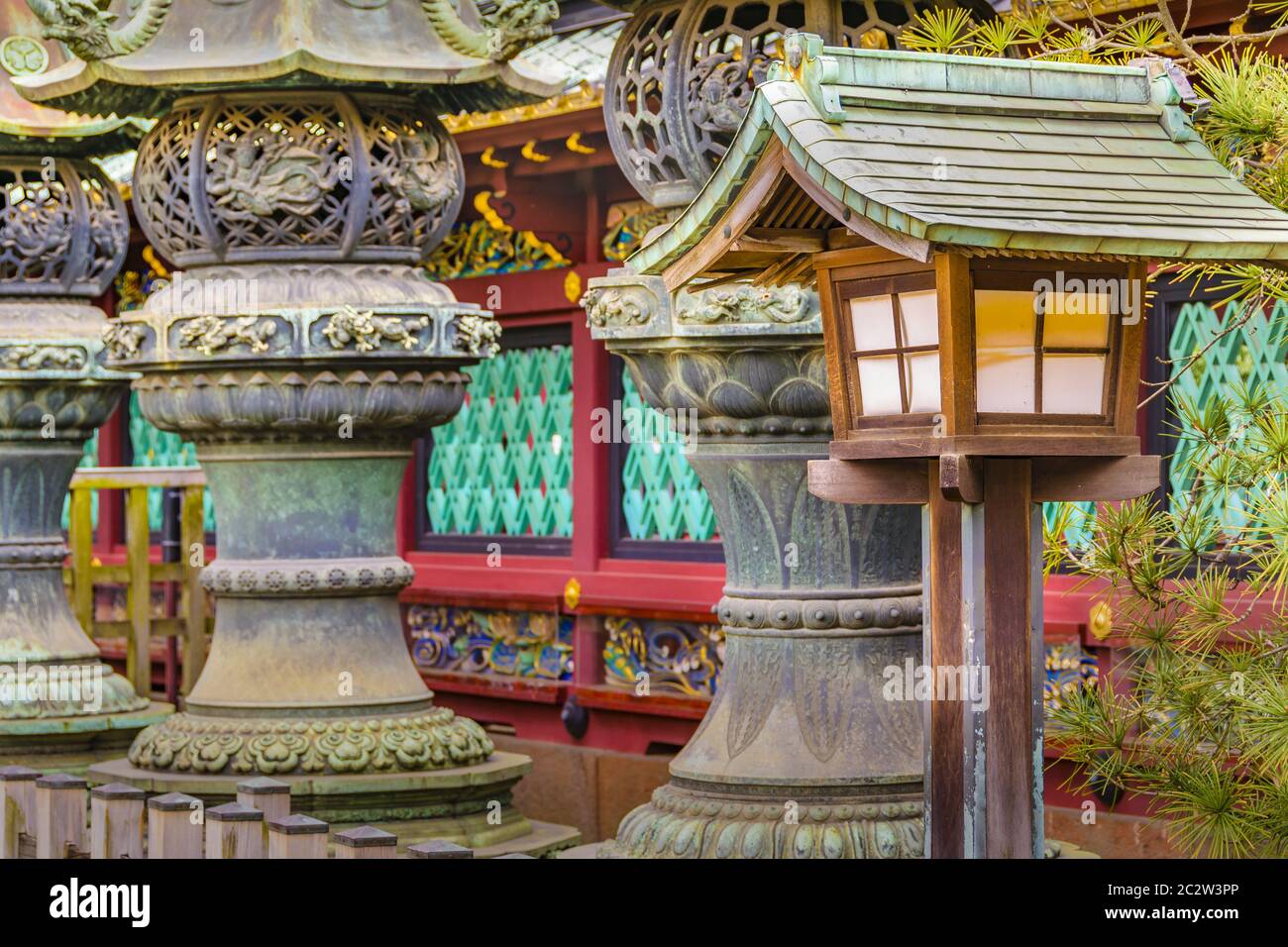 Beautiful shrine ueno park hi-res stock photography and images - Alamy