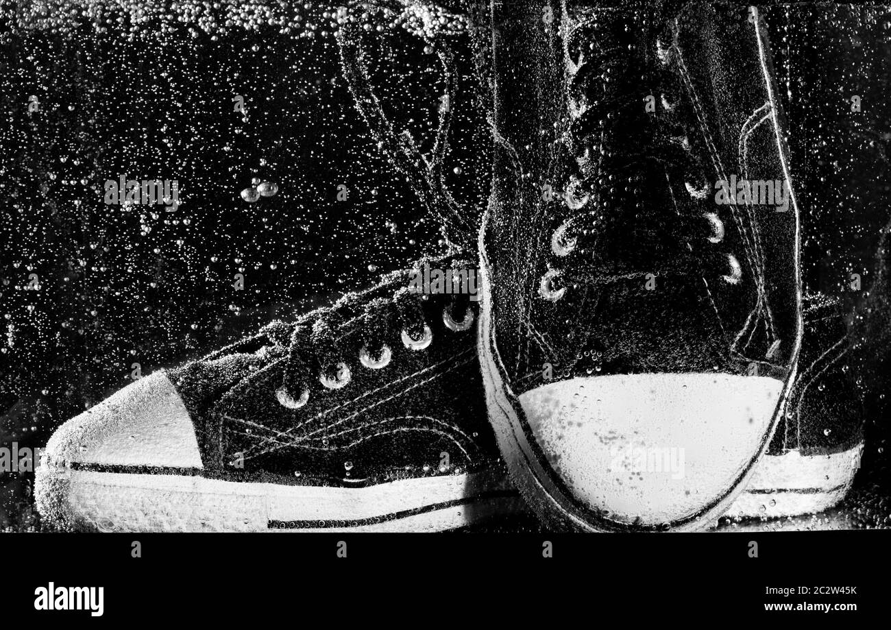 Textured shoes Black and White Stock Photos & Images - Alamy