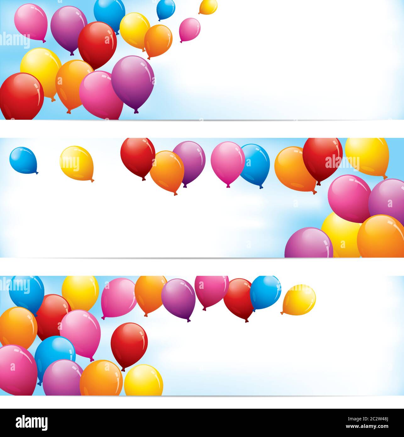3 balloons Stock Vector Images - Alamy