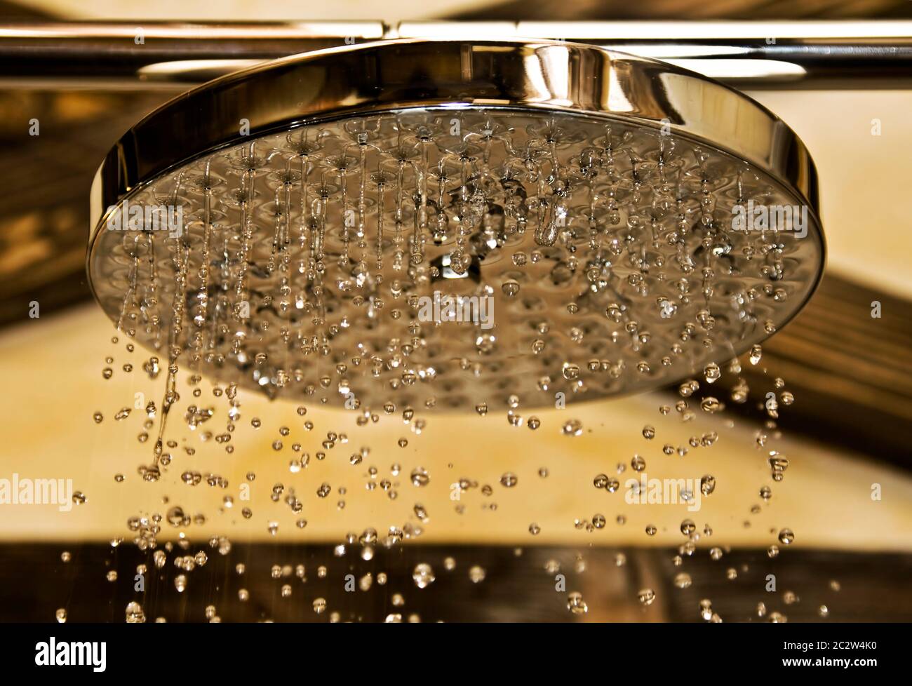 Shower with falling drops Stock Photo - Alamy