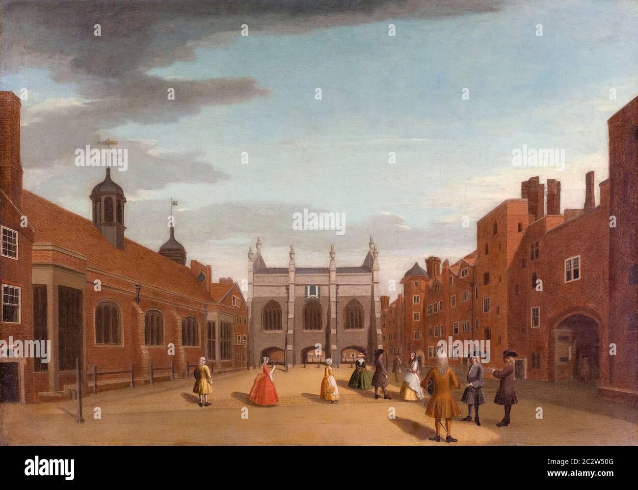Lincoln's Inn, the Chapel and Old Hall, London, landscape painting by ...