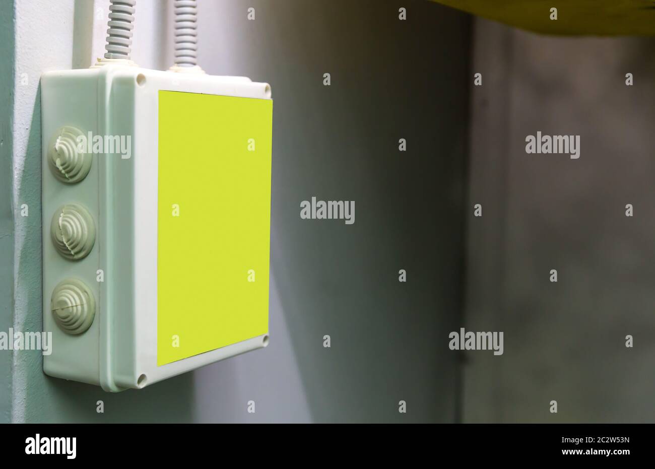 Electricity box caution sign hi-res stock photography and images - Alamy