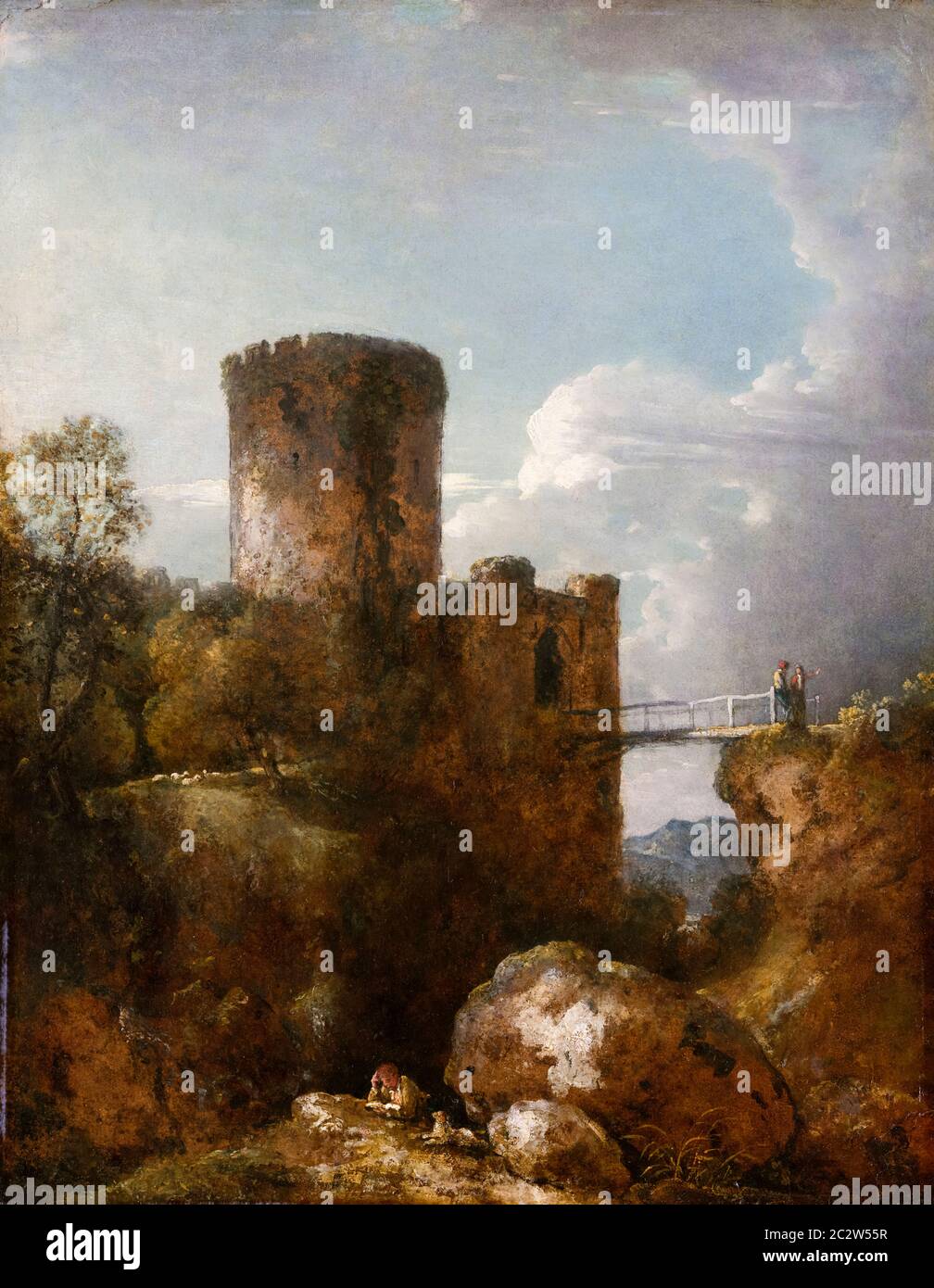 Conwy castle wales painting hi-res stock photography and images - Alamy