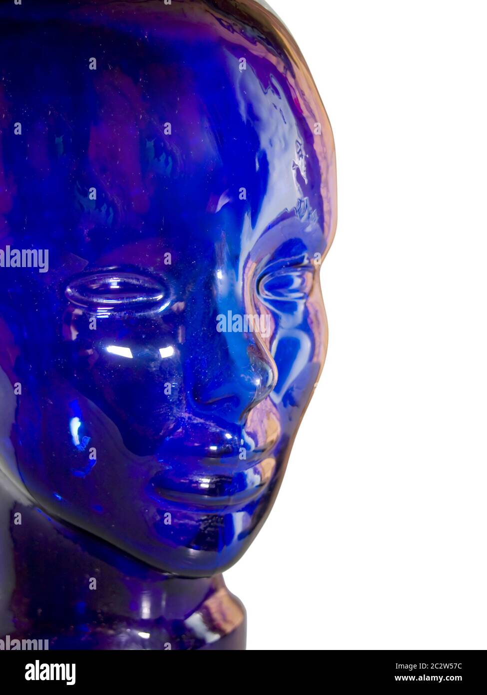 Glass human head Stock Photo - Alamy