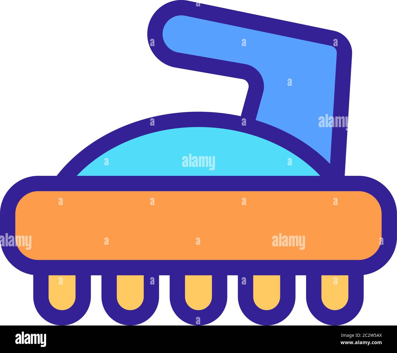 cellulite massager icon vector outline illustration Stock Vector Image ...