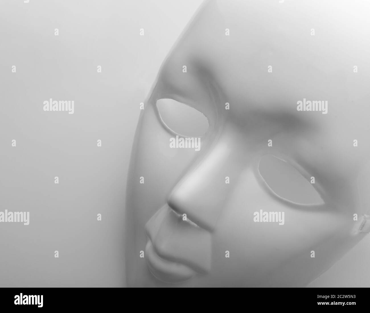Macro of a white face mask Stock Photo - Alamy
