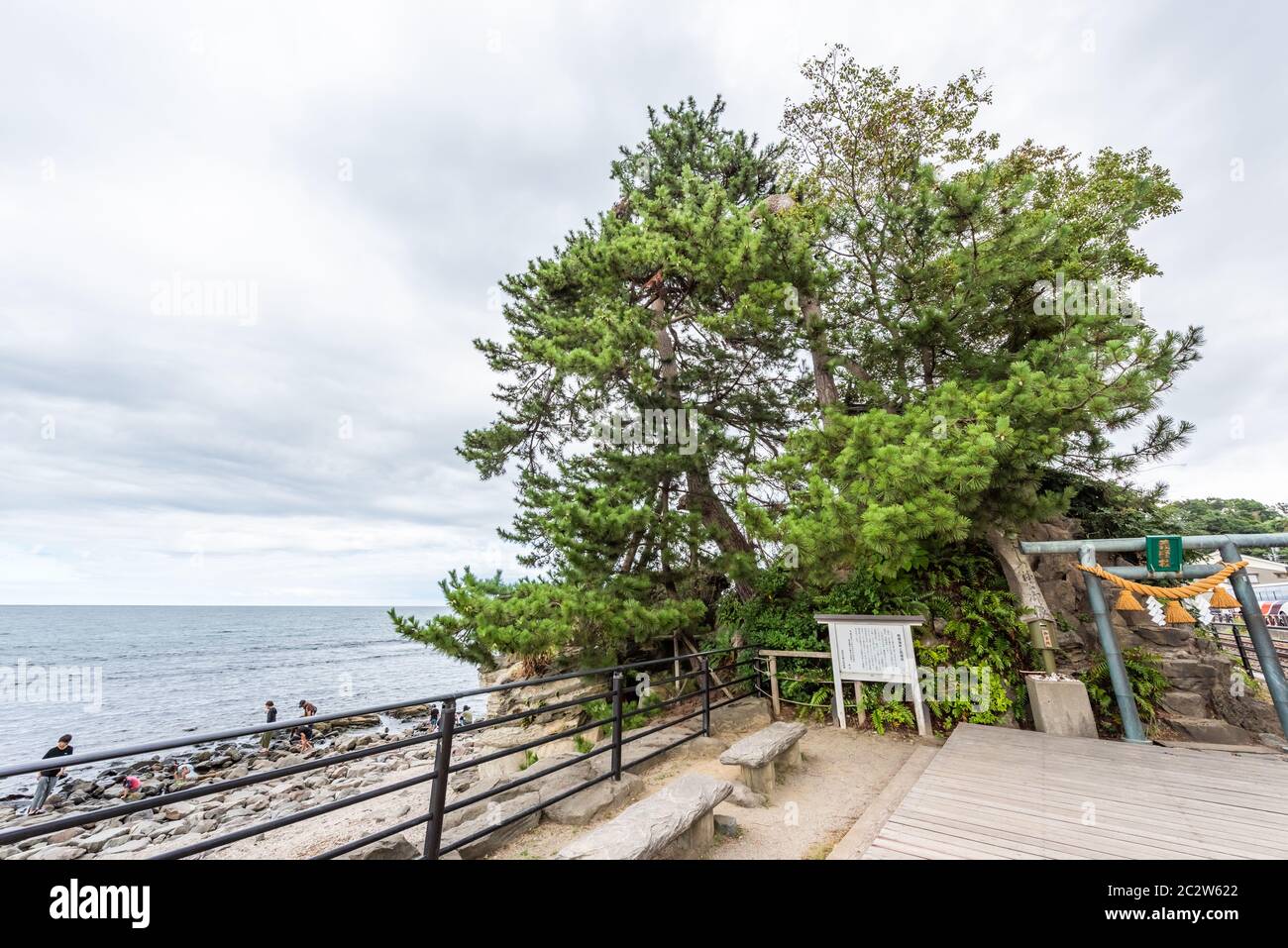 Toyama Bay Onnaiwa Rock at Amaharashi Coas, near Takaoka in Toyama ...