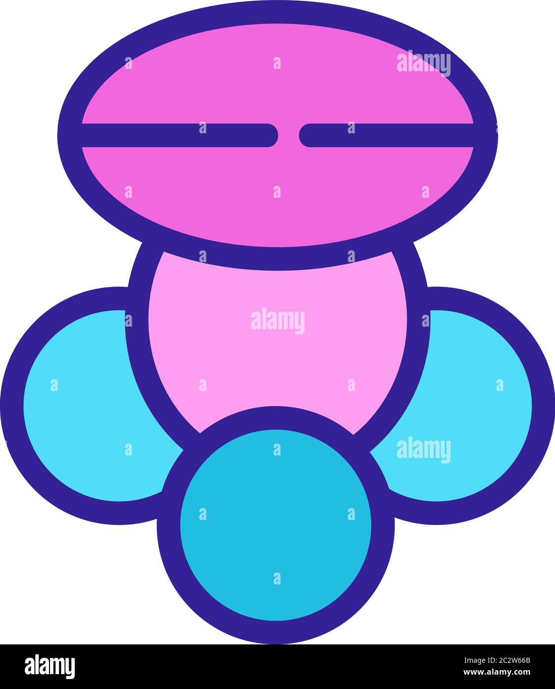 cellulite fat tissue icon vector outline illustration Stock Vector ...