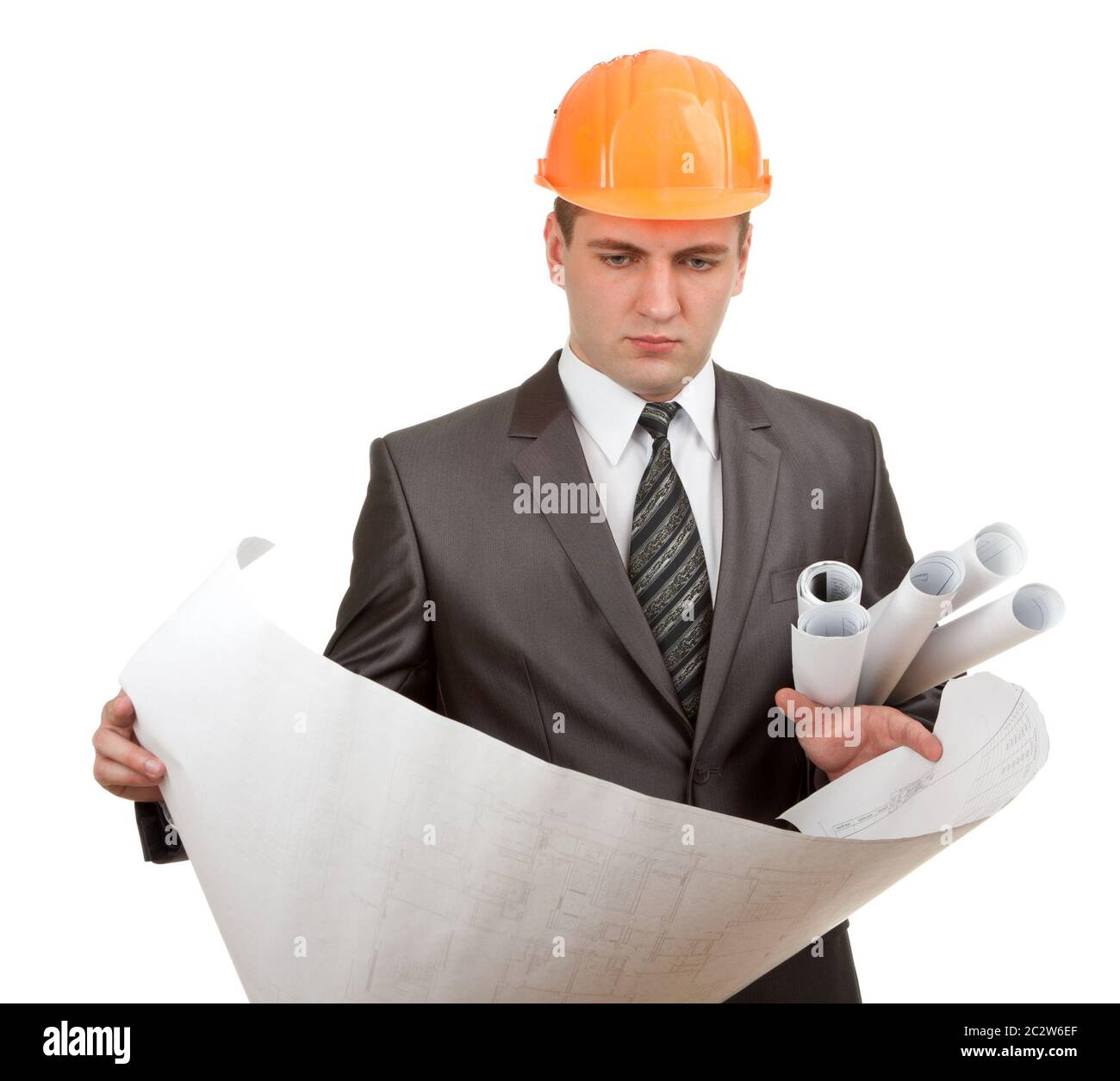 Engineer plans isolated hi-res stock photography and images - Alamy