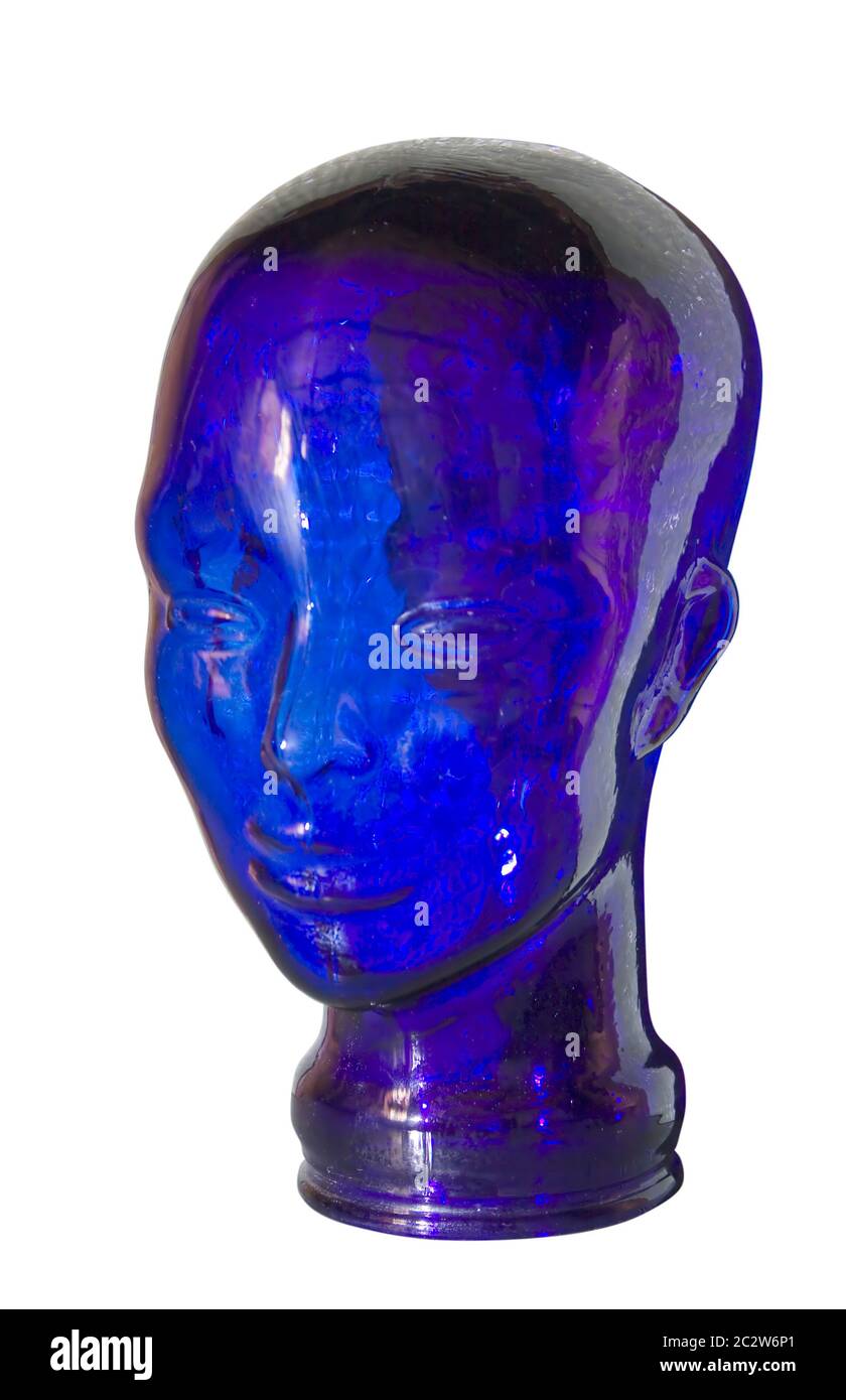 Glass human head Stock Photo - Alamy