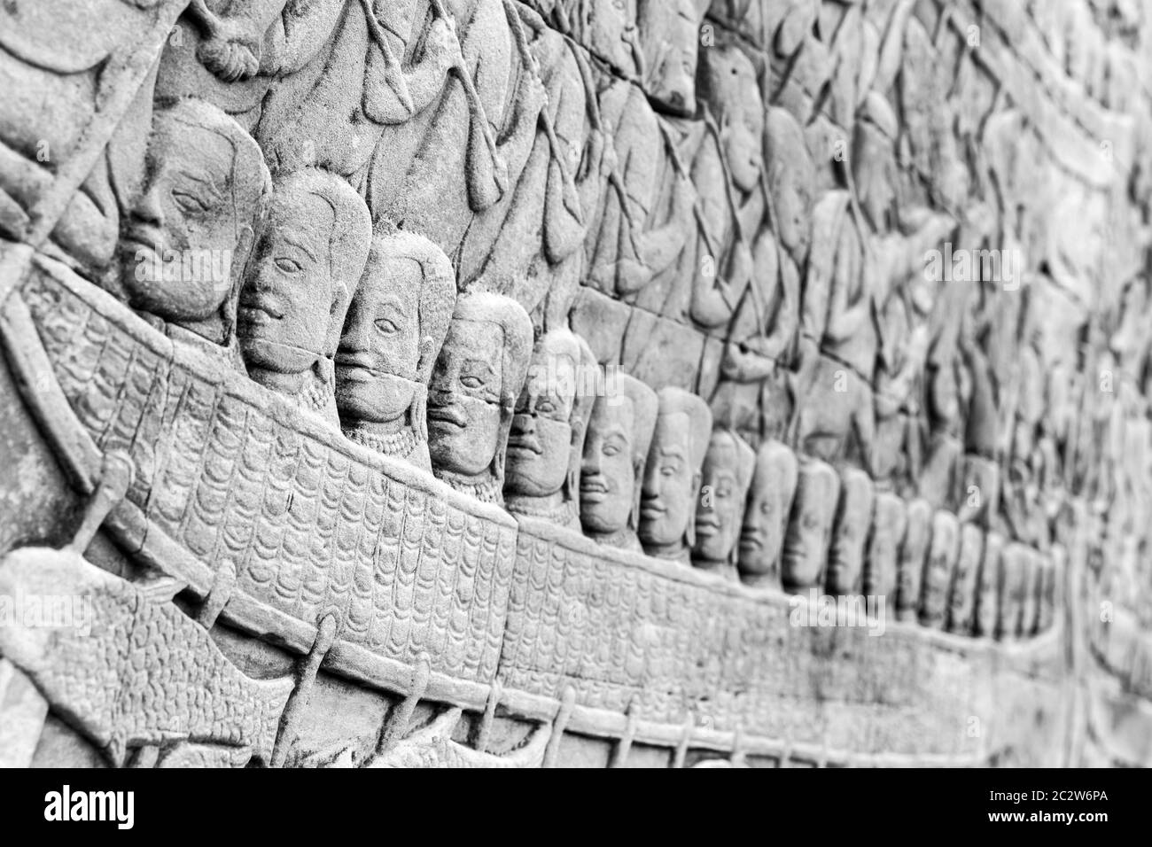 Human face carved stone Black and White Stock Photos & Images - Alamy