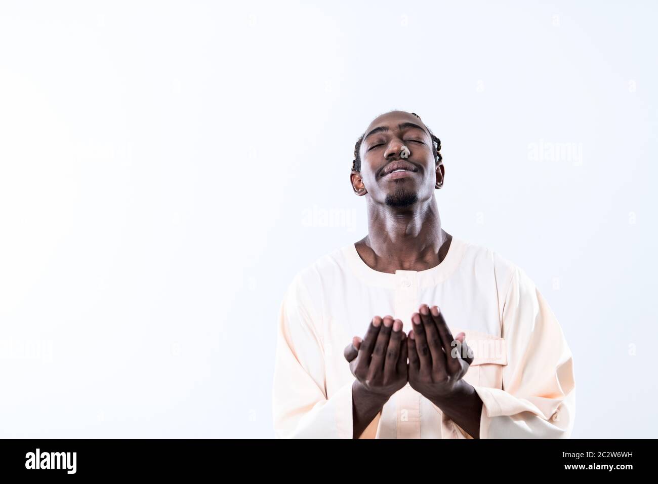 african man pray to Allah Stock Photo - Alamy