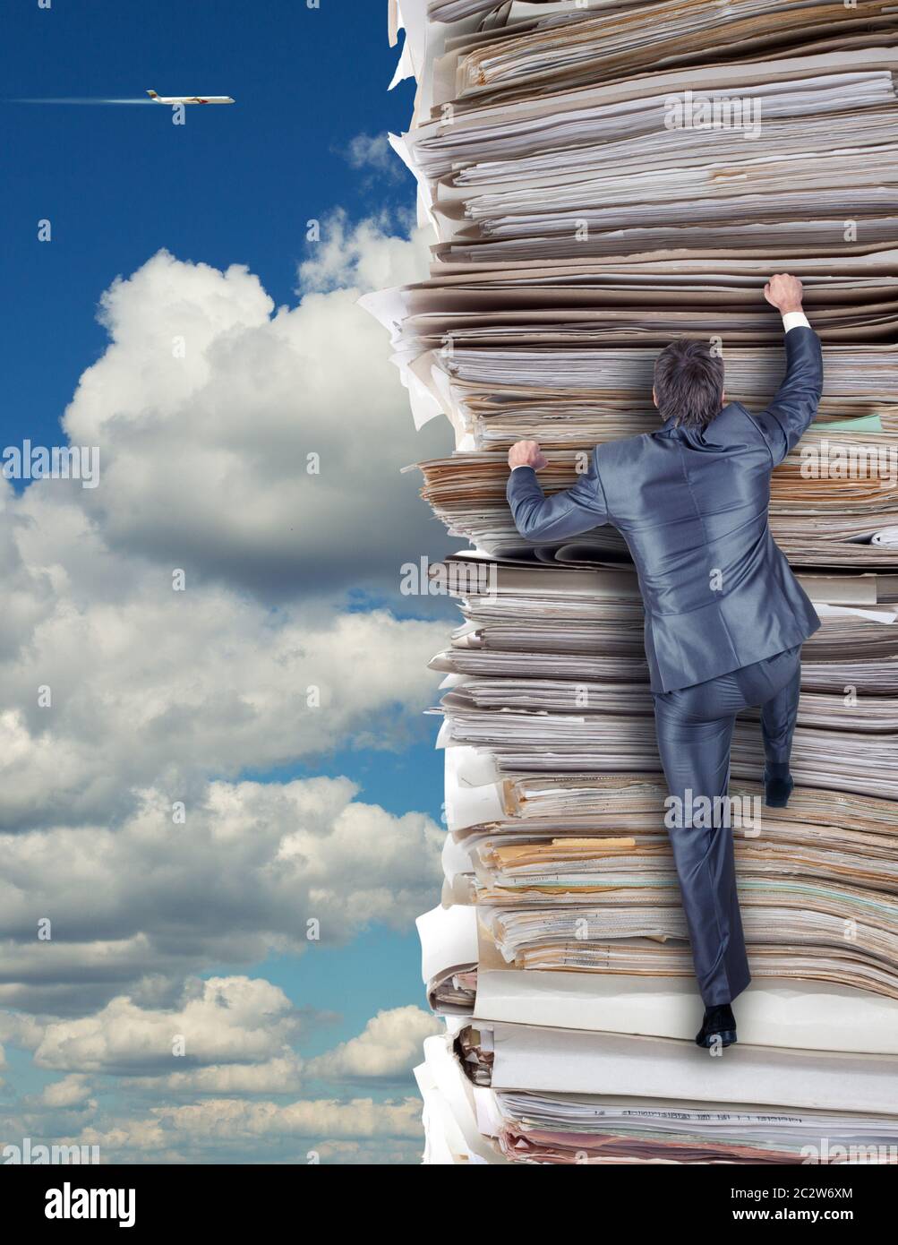 Tall stack of papers hi-res stock photography and images - Alamy