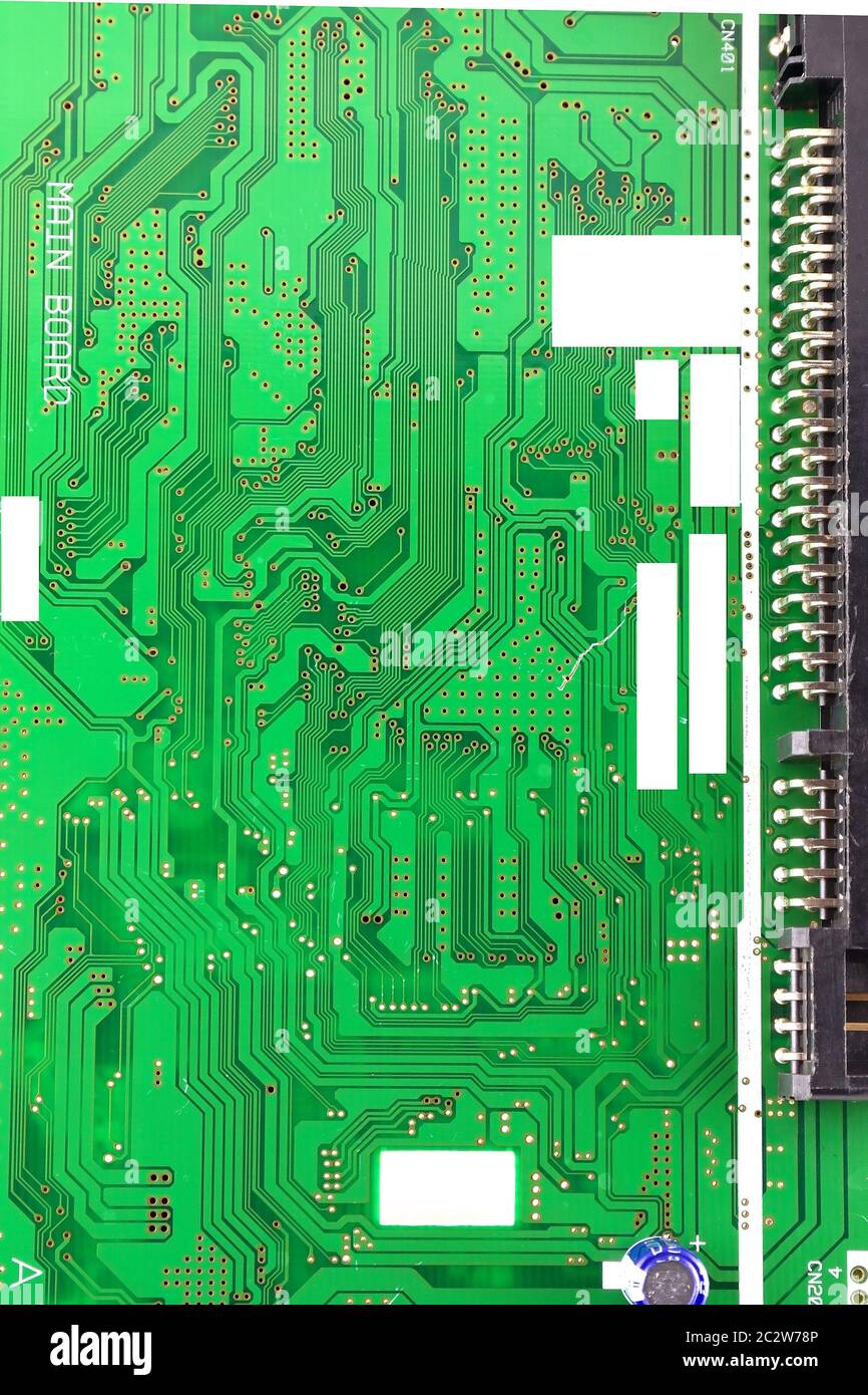 Abstract background with old computer circuit board Stock Photo - Alamy