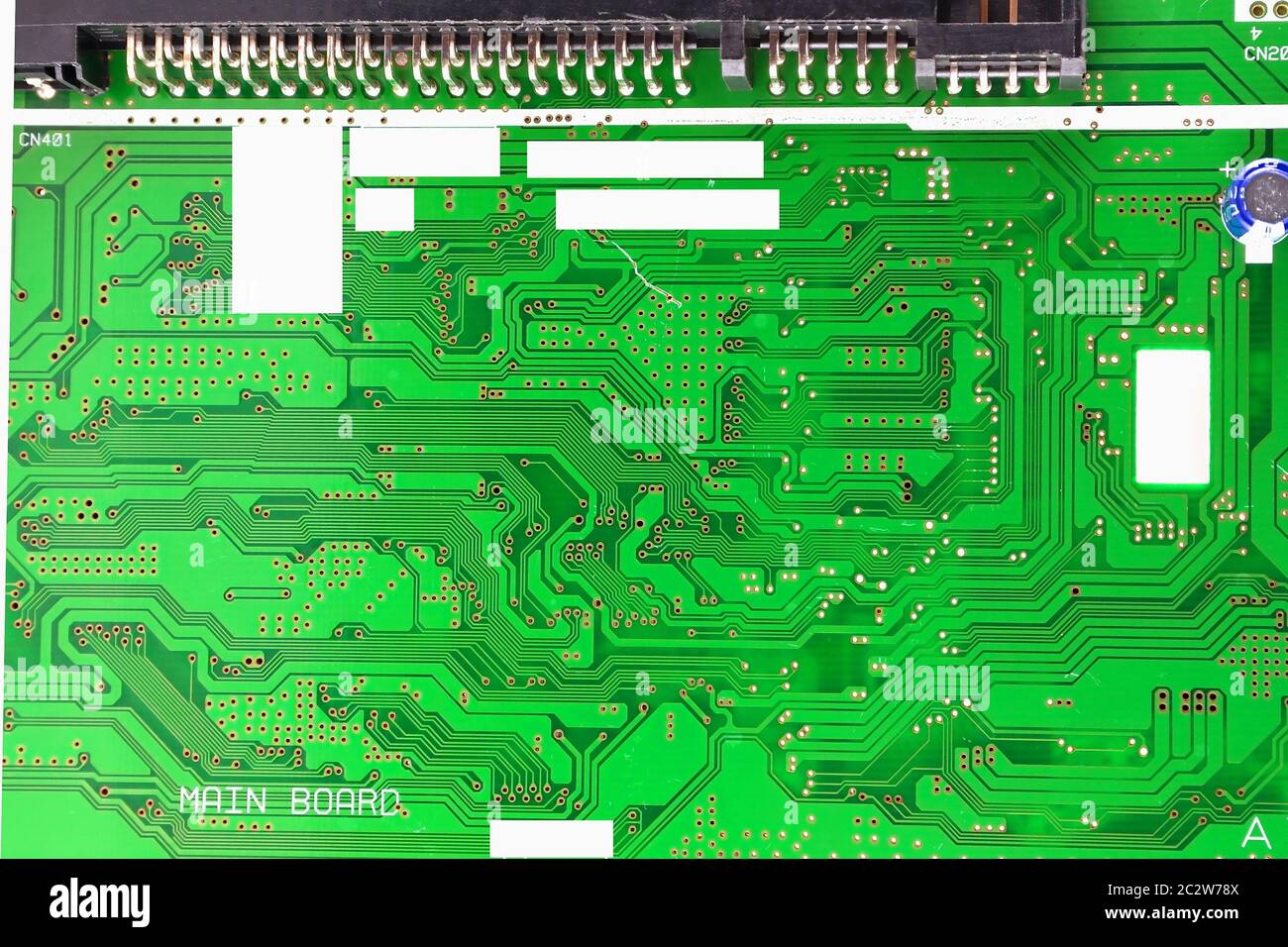 Abstract background with old computer circuit board Stock Photo - Alamy