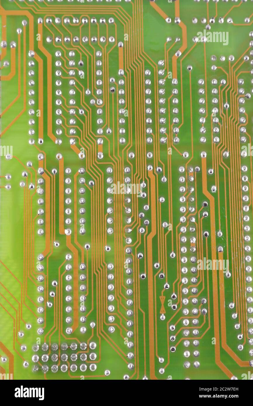 Abstract background with old computer circuit board Stock Photo - Alamy