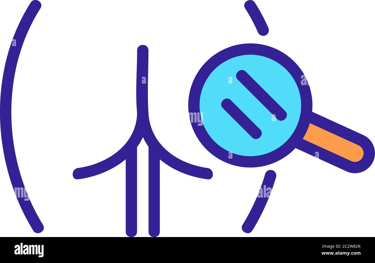 cellulite research icon vector outline illustration Stock Vector Image ...