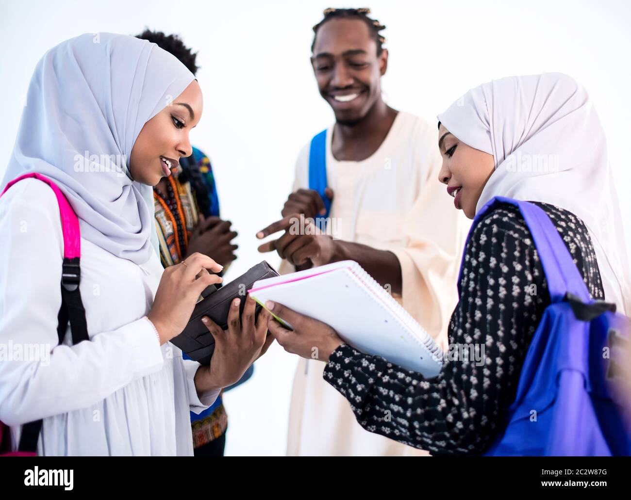 group of happy african students Stock Photo - Alamy