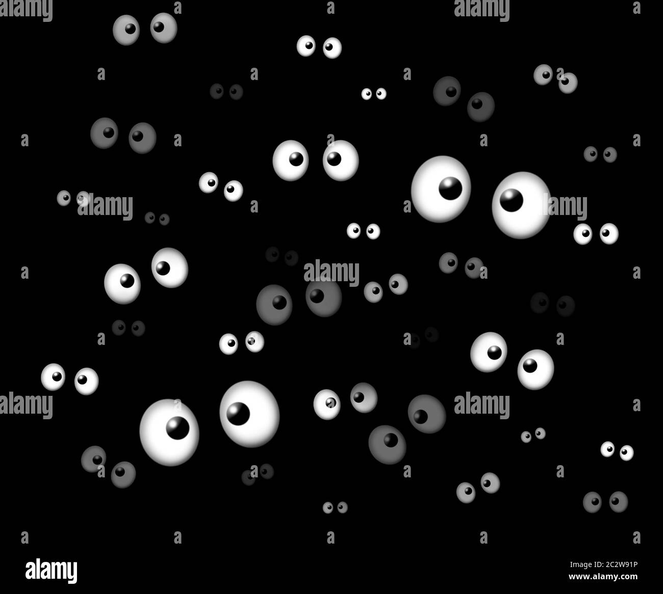 Many eyes in the dark Stock Photo - Alamy