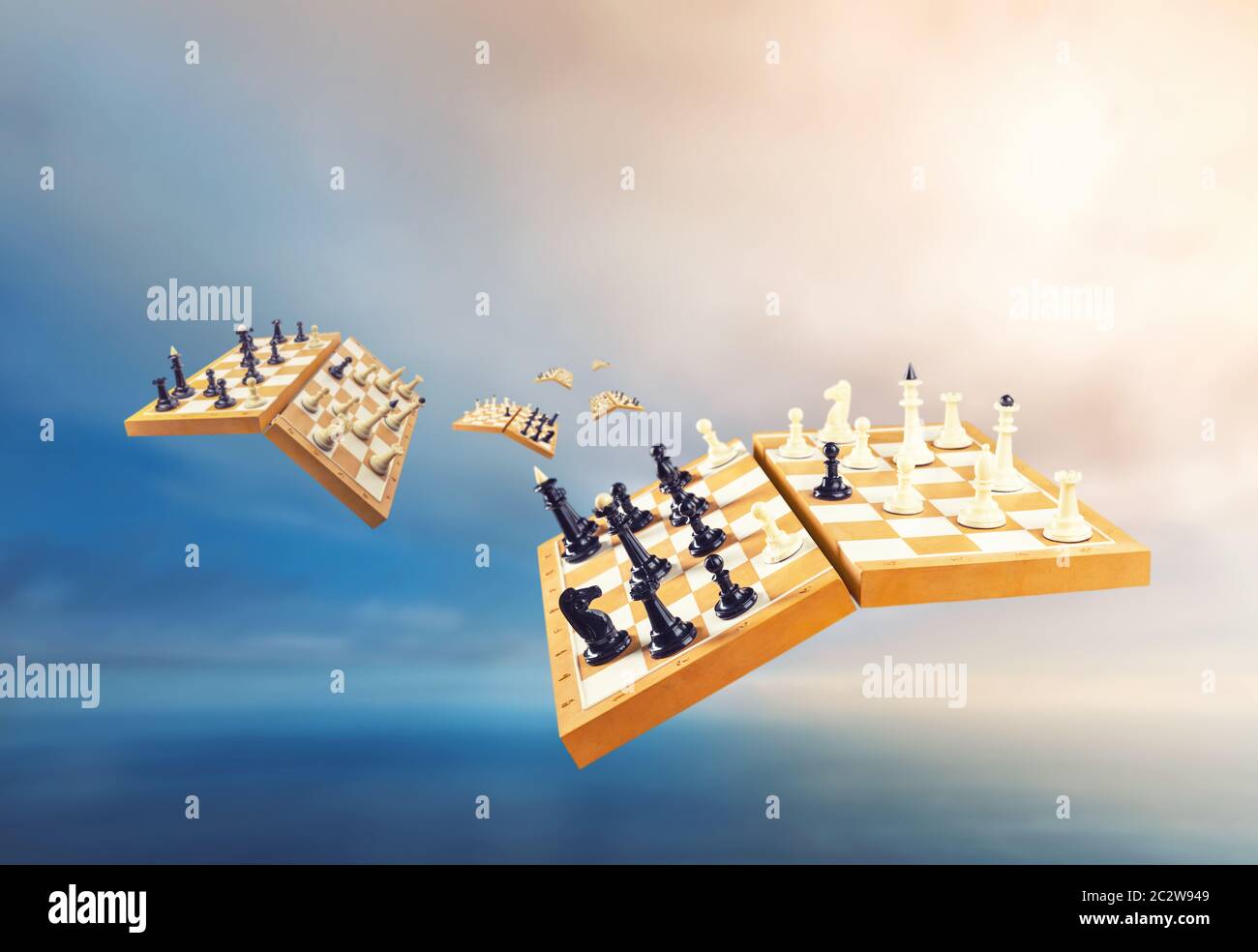Flying chess board hi-res stock photography and images - Alamy