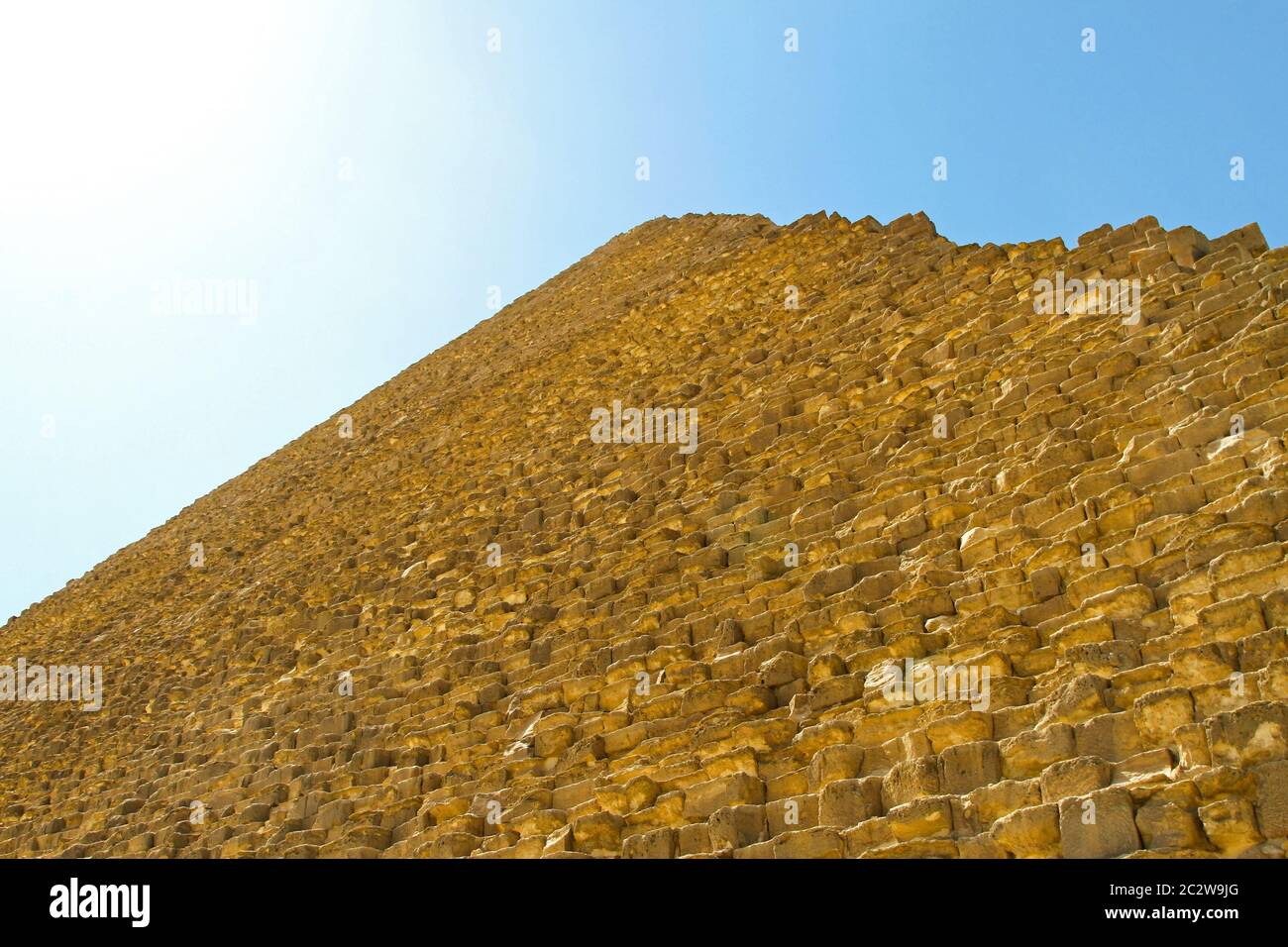 Great pyramid of Giza side close up Stock Photo - Alamy