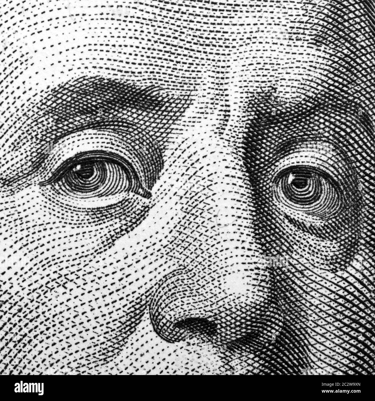 Close-up of one hundred bill Franklin portrait Stock Photo - Alamy