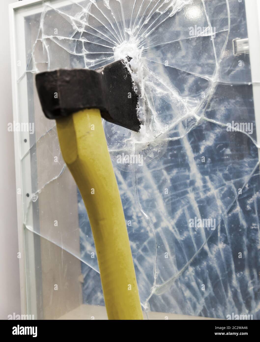 Axe Through Windshield