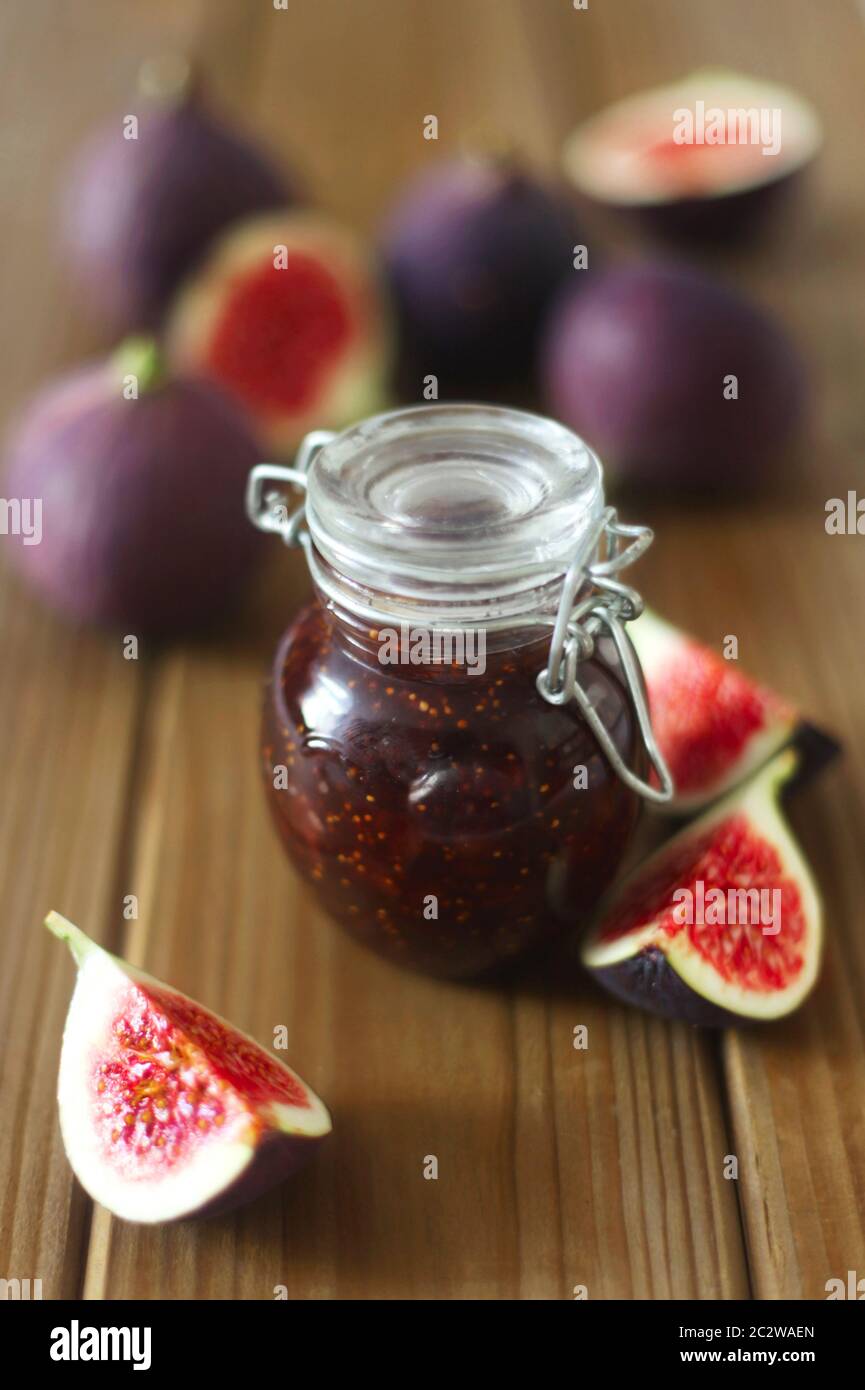 Glass jar with figs hi-res stock photography and images - Alamy