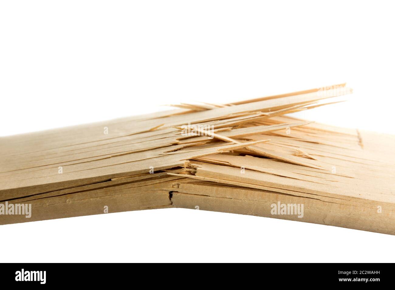 Macro of broken wooden plank Stock Photo - Alamy