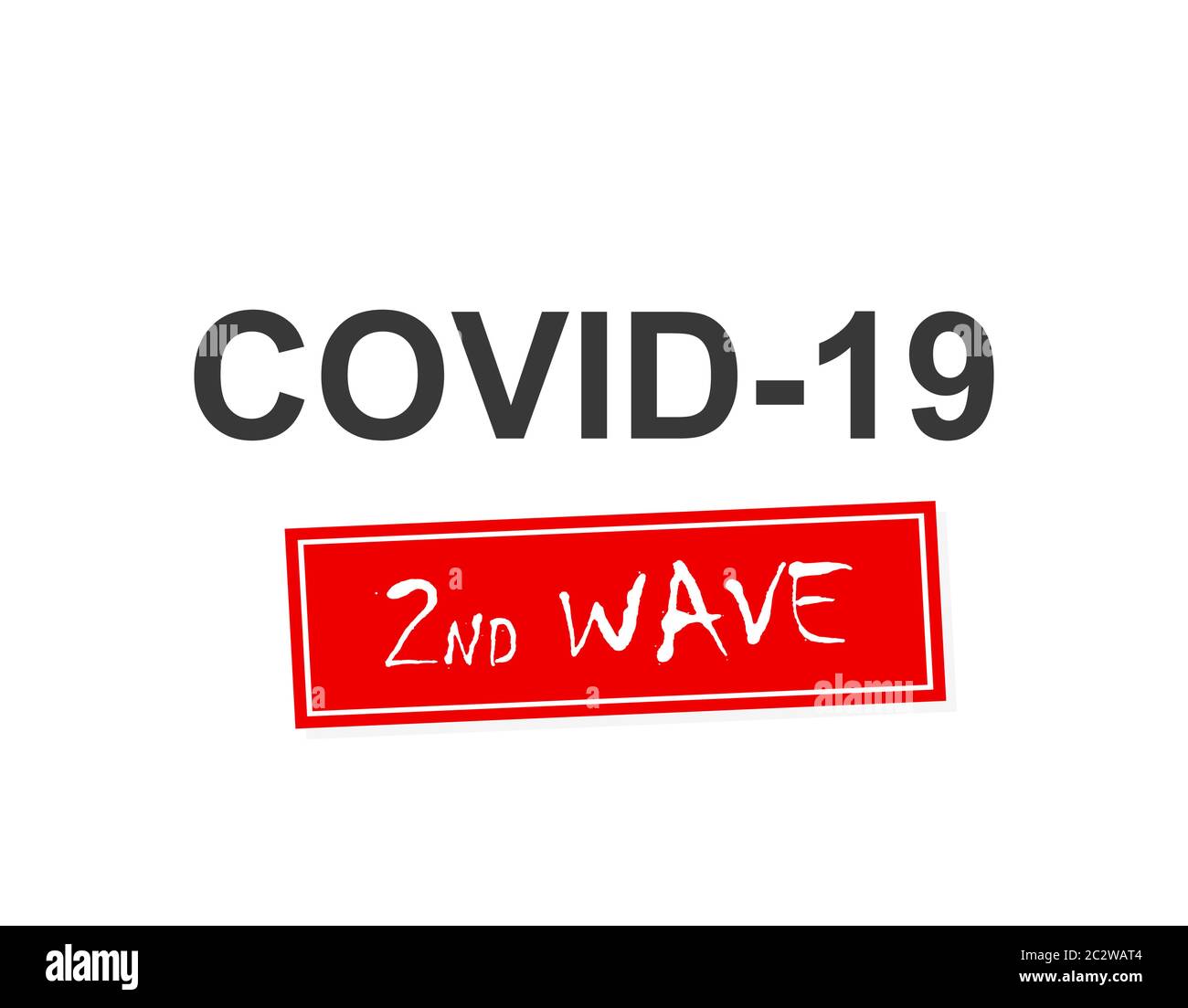 Corona virus second wave. Covid 19, pandemic new version. Vector ...