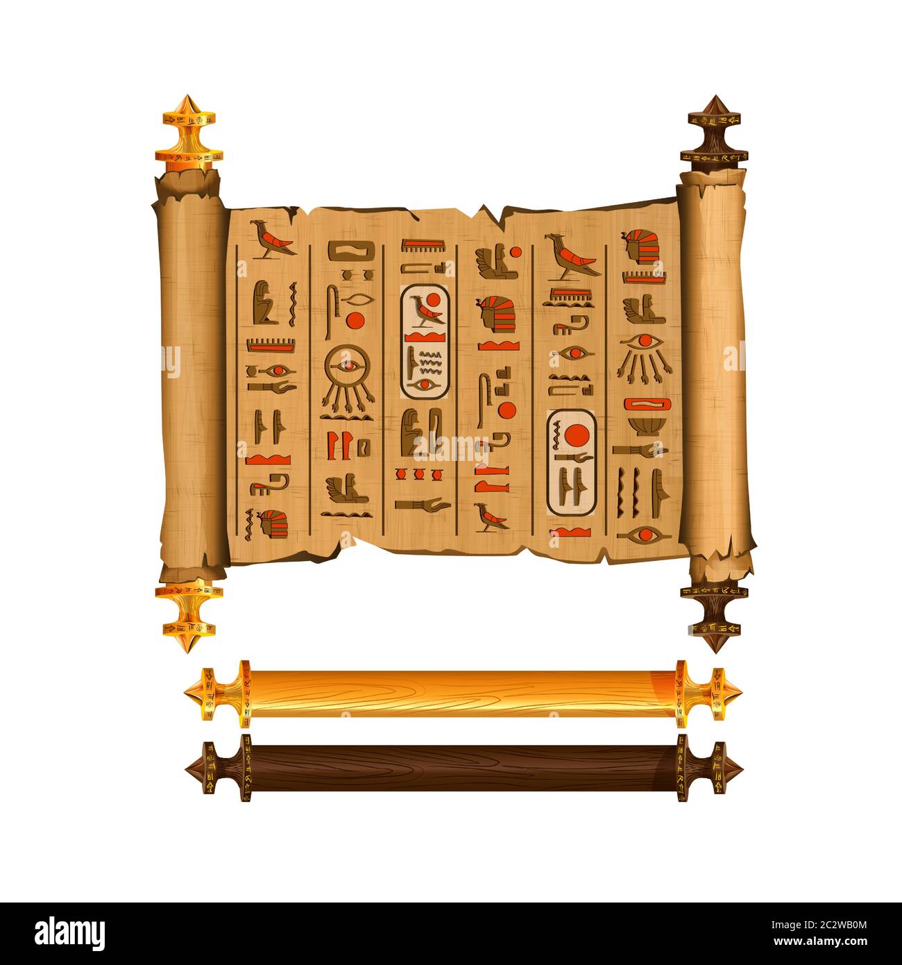 Ancient Egyptian Papyrus Scrolls