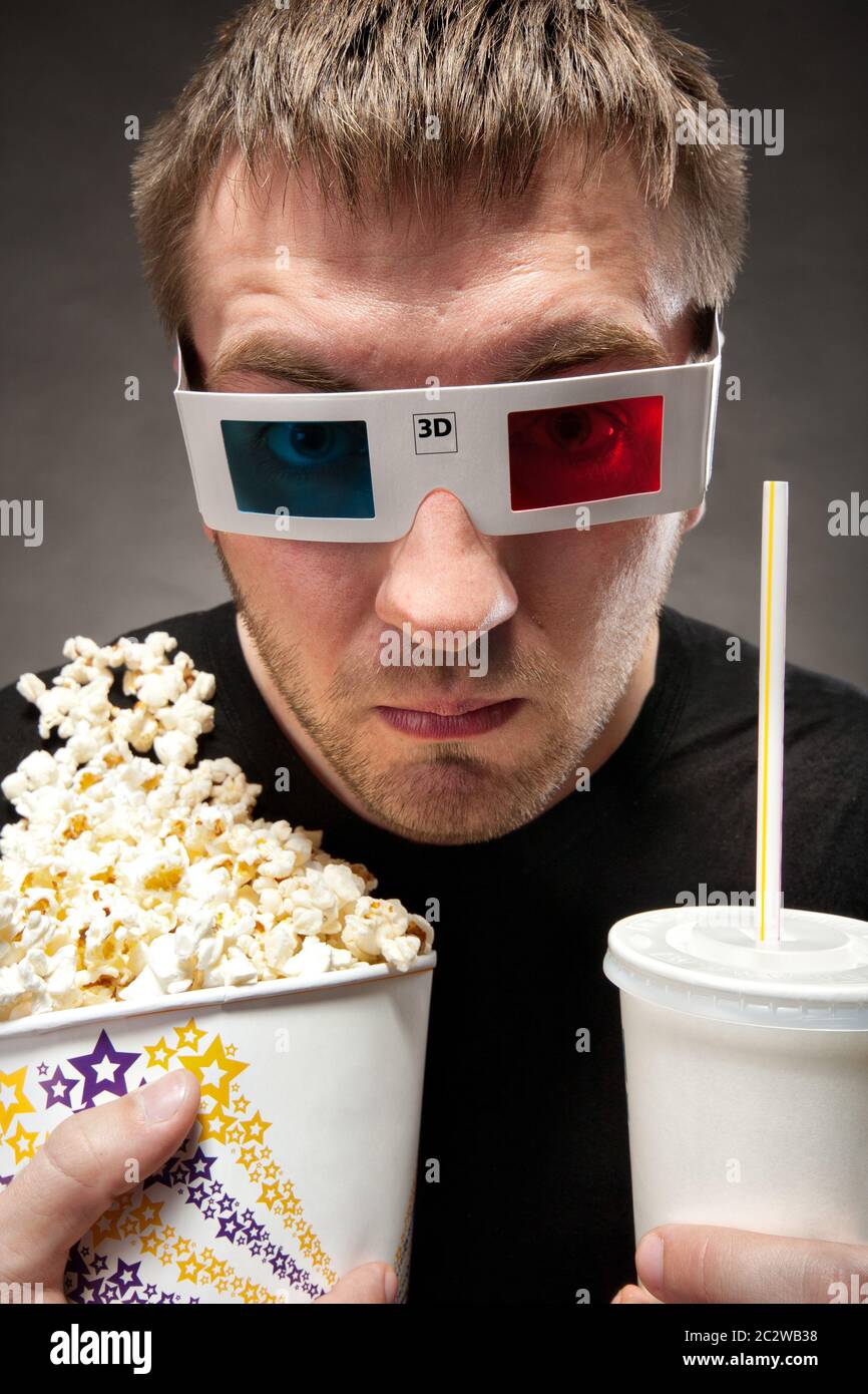 Eating Popcorn 3d