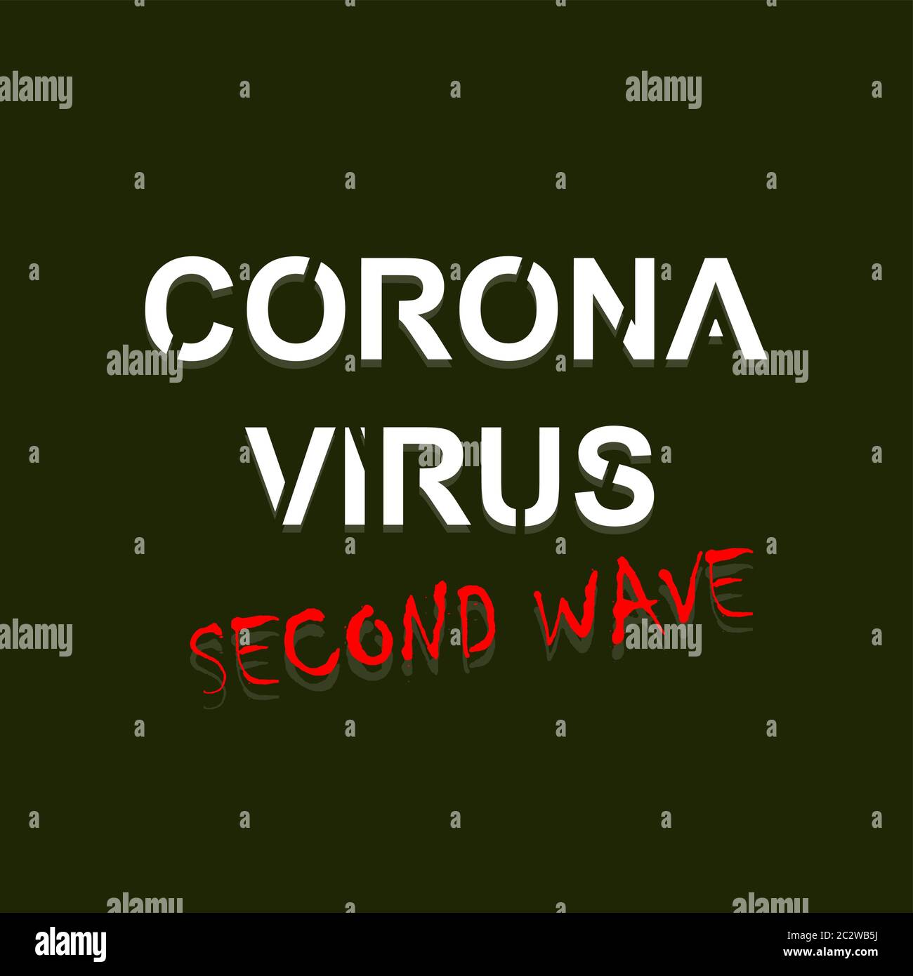 Corona virus second wave. Covid 19, pandemic new version. Vector ...