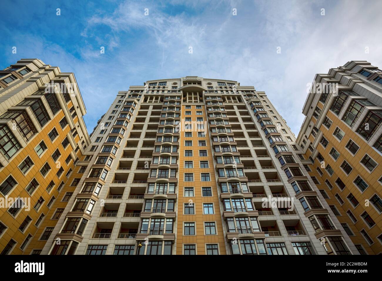 Exterior of expensive apartment block Stock Photo - Alamy