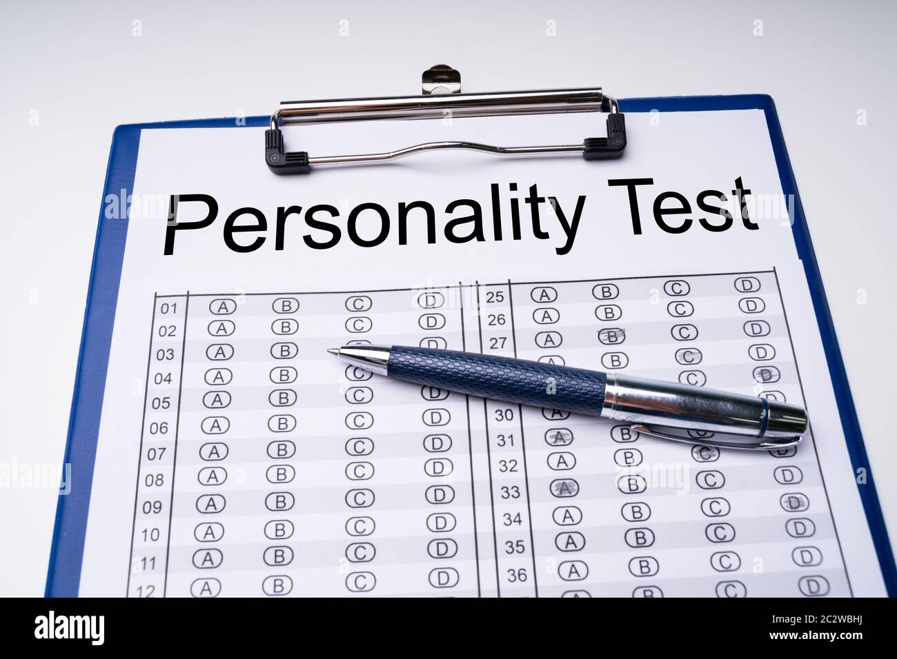 Personality test form hi-res stock photography and images - Alamy