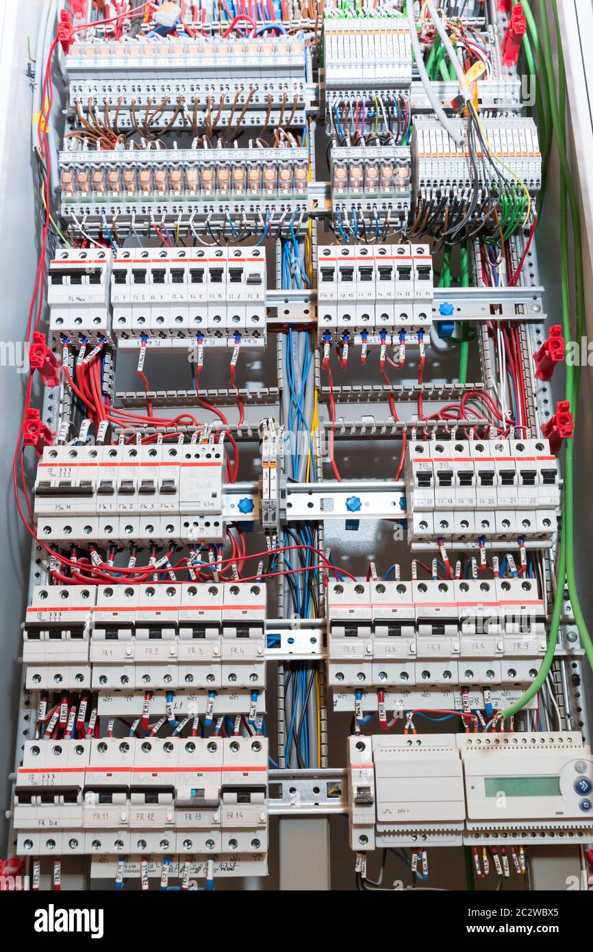 Switchgear cabinet front view image Stock Photo - Alamy
