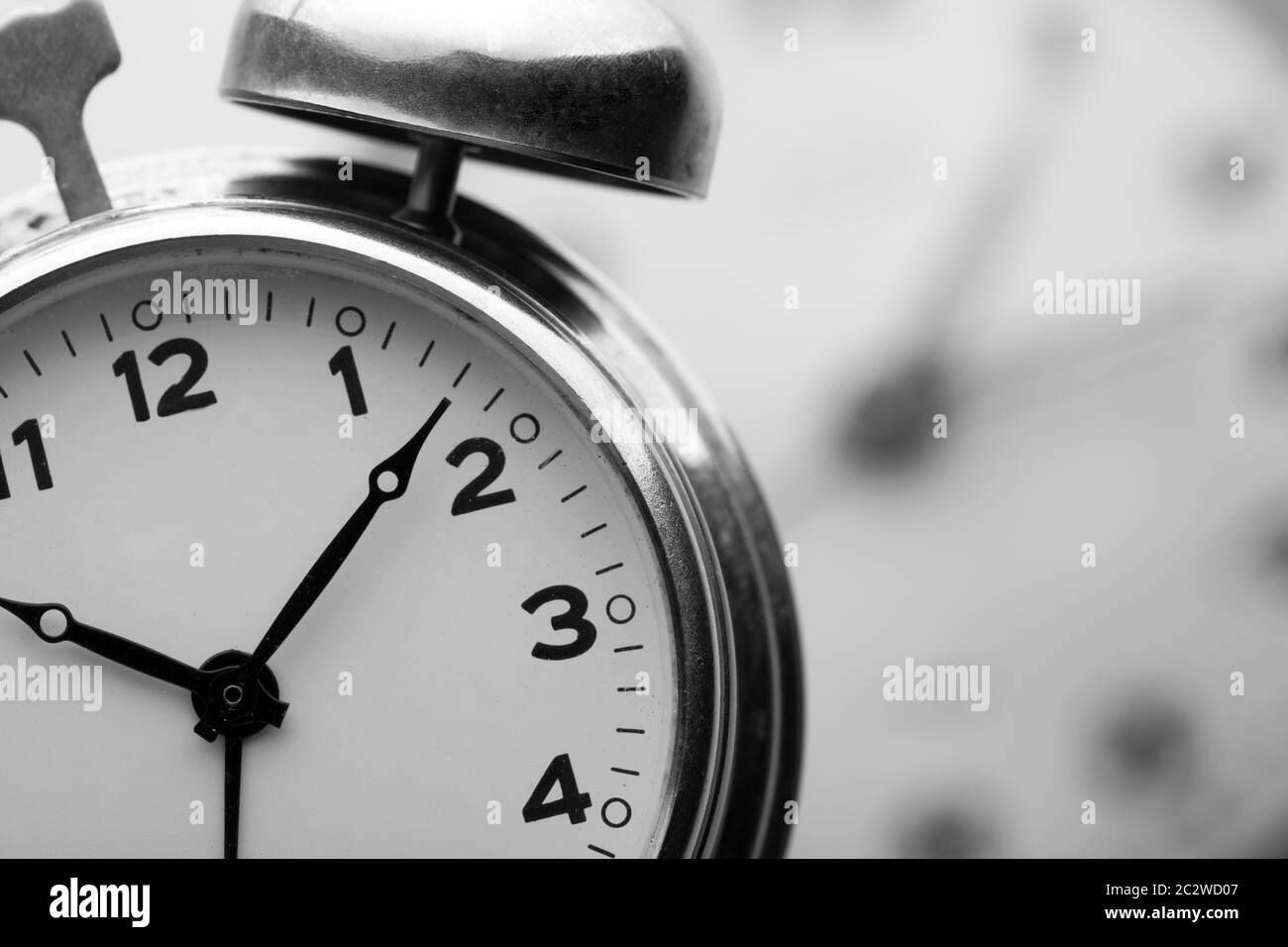 Closeup of classical alarm clock Stock Photo - Alamy