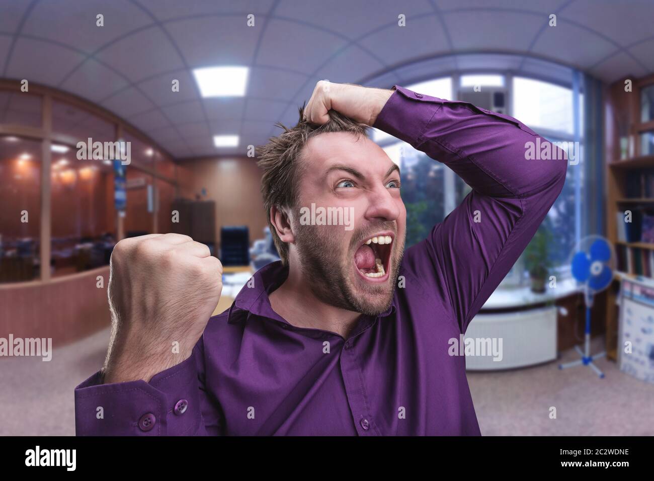 Businessman mad hi-res stock photography and images - Alamy