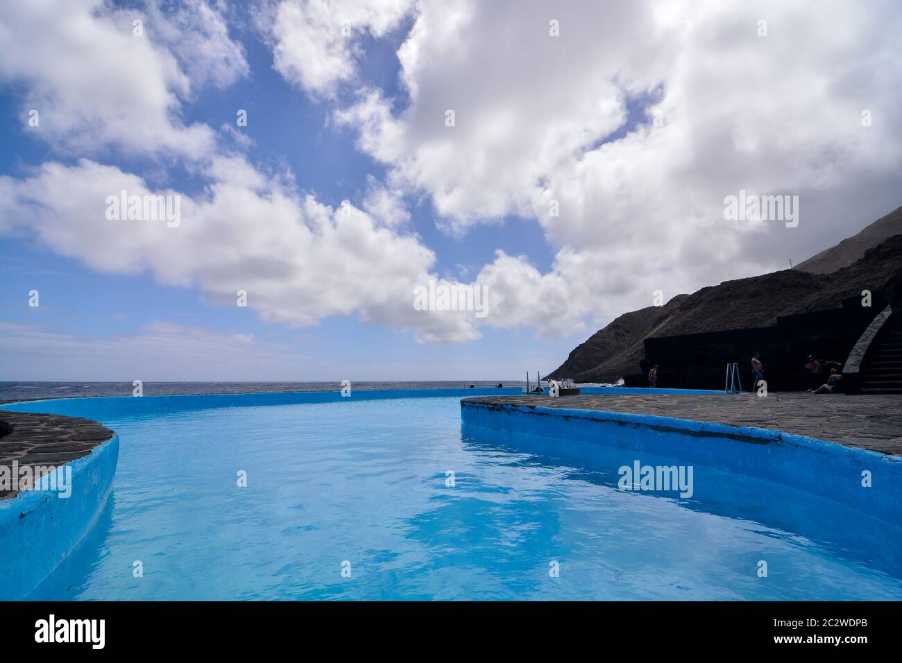 Landscape Swimming Pool Of El Hierro Island Canary Islands Spain Stock ...
