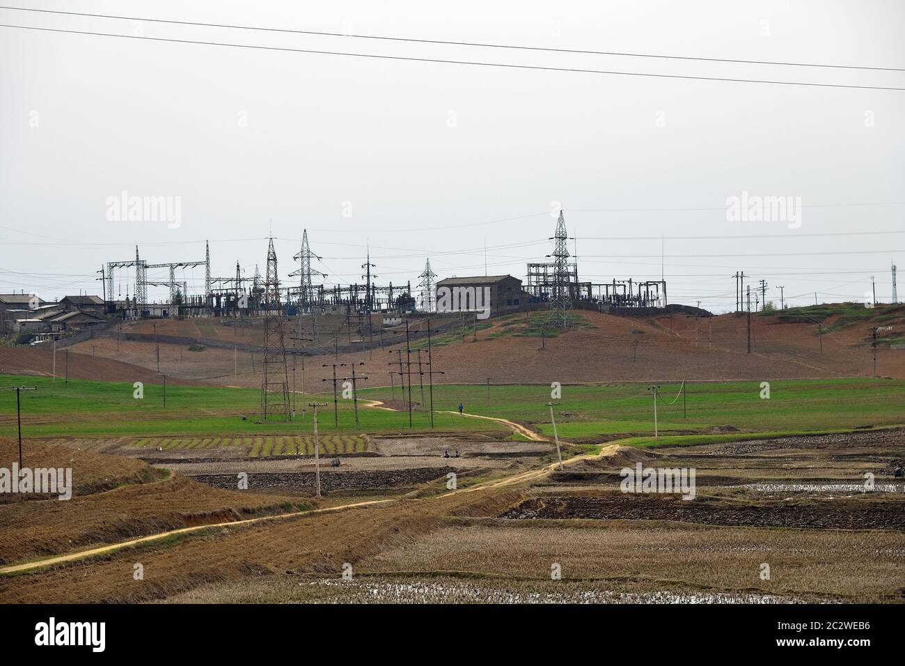 Electrical substation in the countryside hi-res stock photography and ...