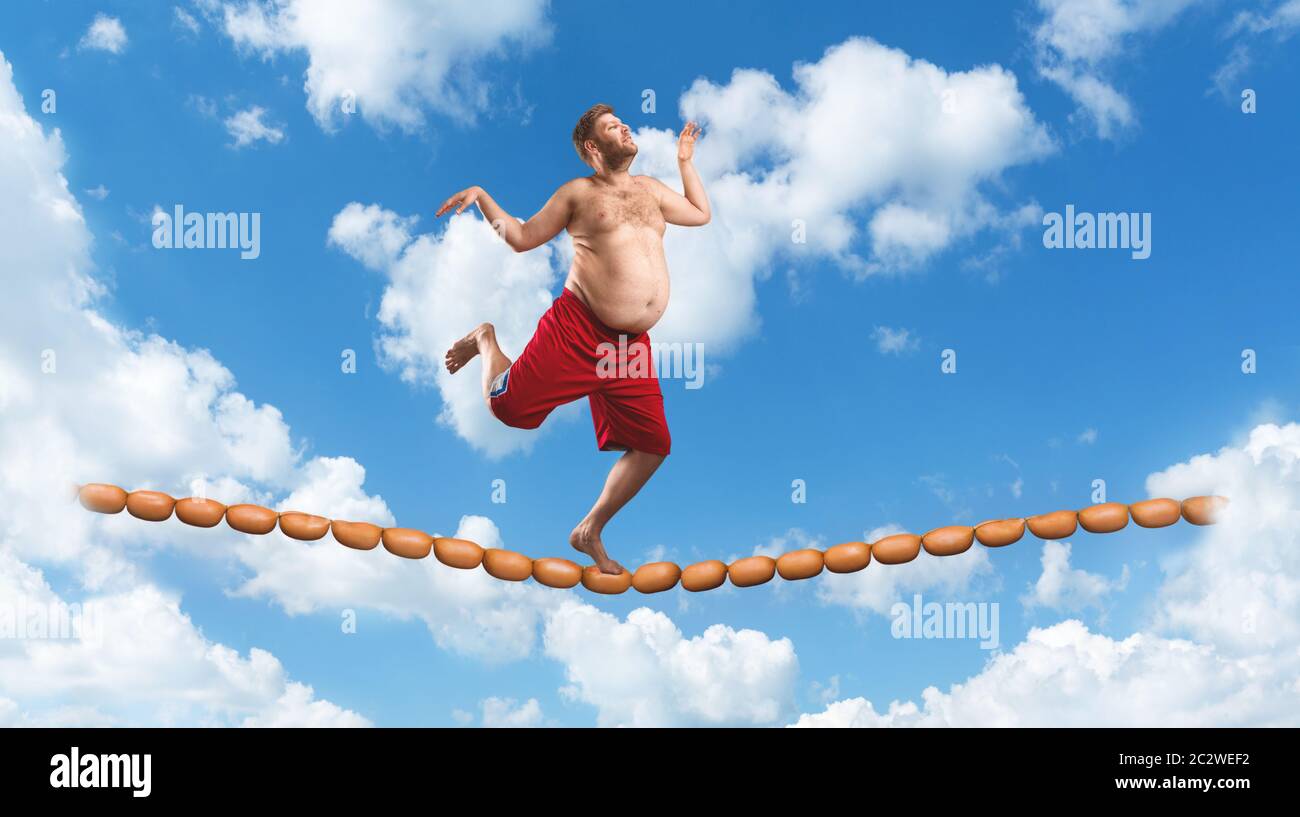 Fat guy running hi-res stock photography and images - Alamy