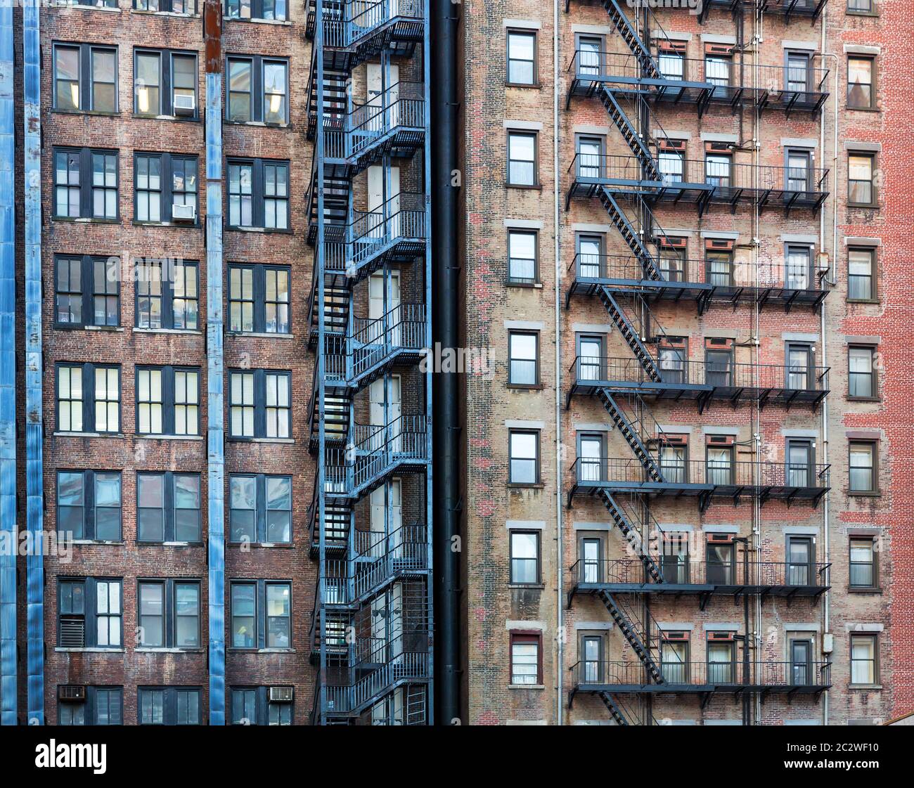 Facade of brick building. Grunge office building Stock Photo - Alamy