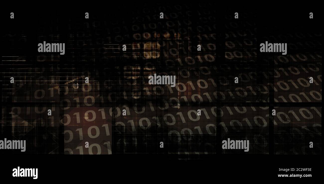 Binary Technology Background as a Digital Concept Stock Photo - Alamy