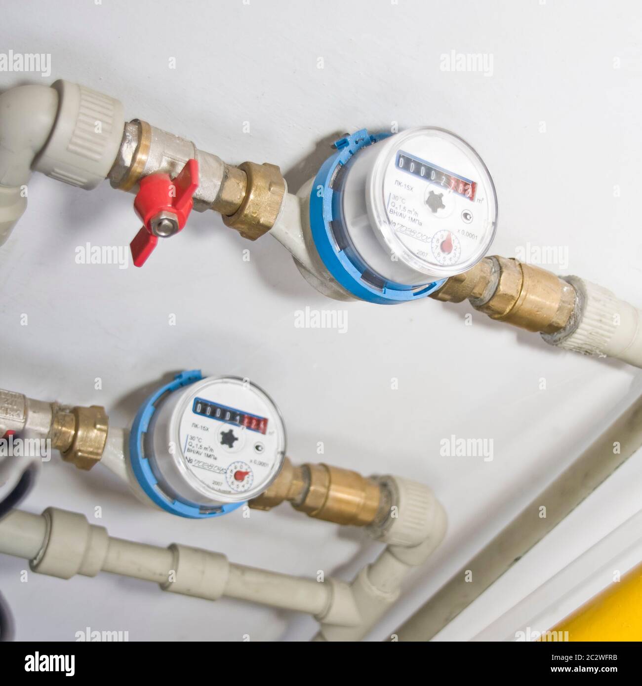 Water meters wall hi-res stock photography and images - Alamy
