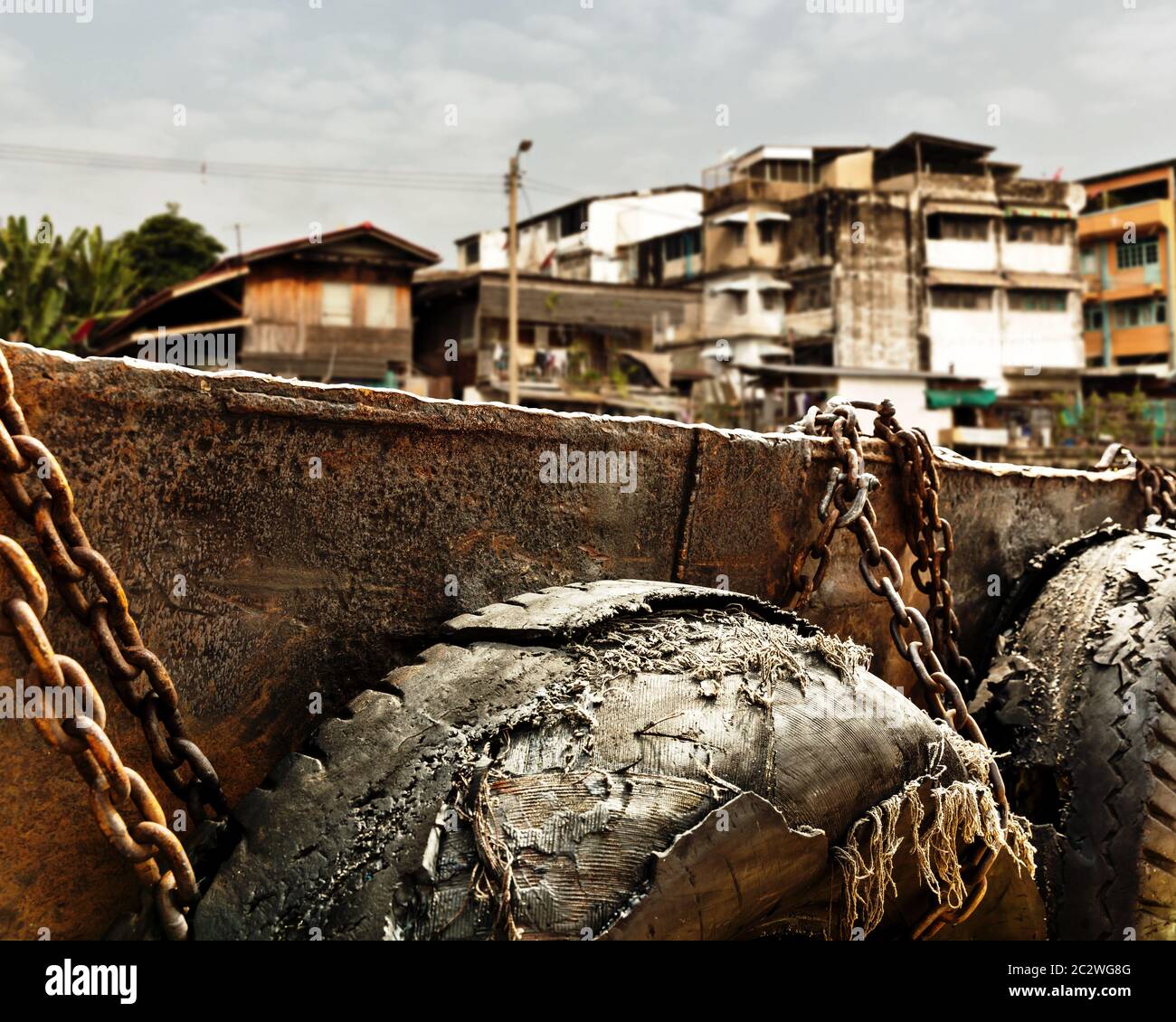 Slums near port in hi-res stock photography and images - Alamy